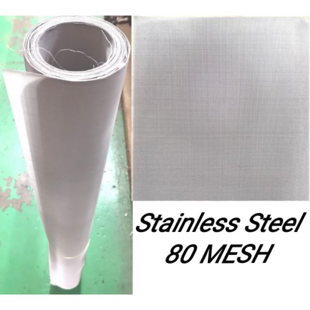 Stainless Steel Wire Mesh SS 304 Netting 80 Mesh | Lazada