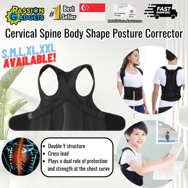 {SG} Cervical Spine Body Shape Posture Corrector Unisex Hunchback ...