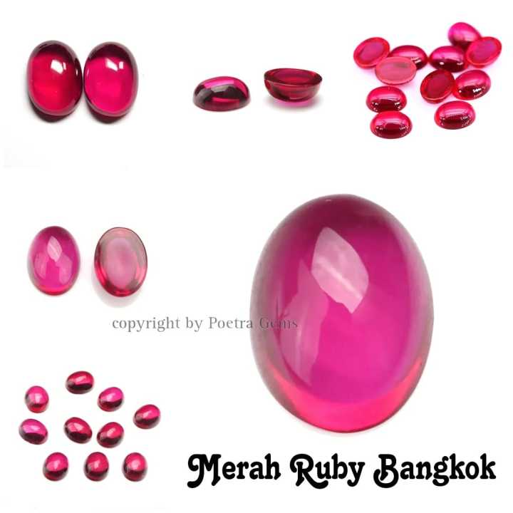 Batu permata merah delima Siam Ruby Bangkok | Lazada Indonesia