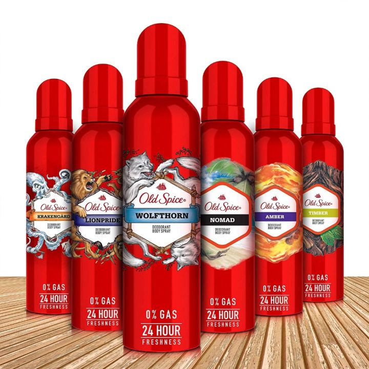 Old Spice Body Dry Spray 140 ML ครบทุกรุ่น ใช้ง่าย ไม่แพ้ ปกป้องสุด ...