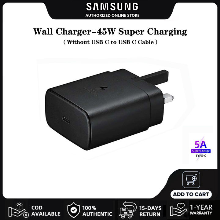 Samsung Charger 45W Super Fast Charging Adapter Original EP-TA845 ...