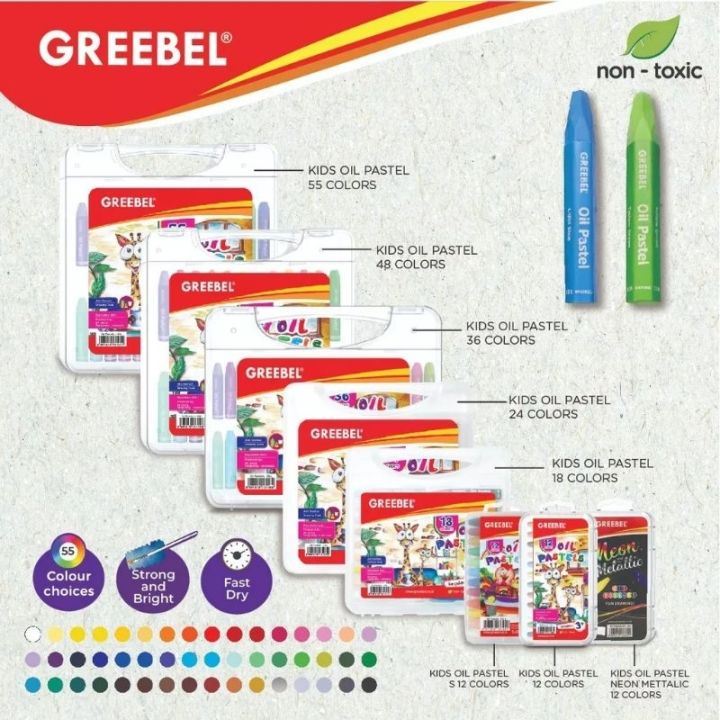 Greebel Crayon / Krayon Anak Kids Oil Pastel | Lazada Indonesia