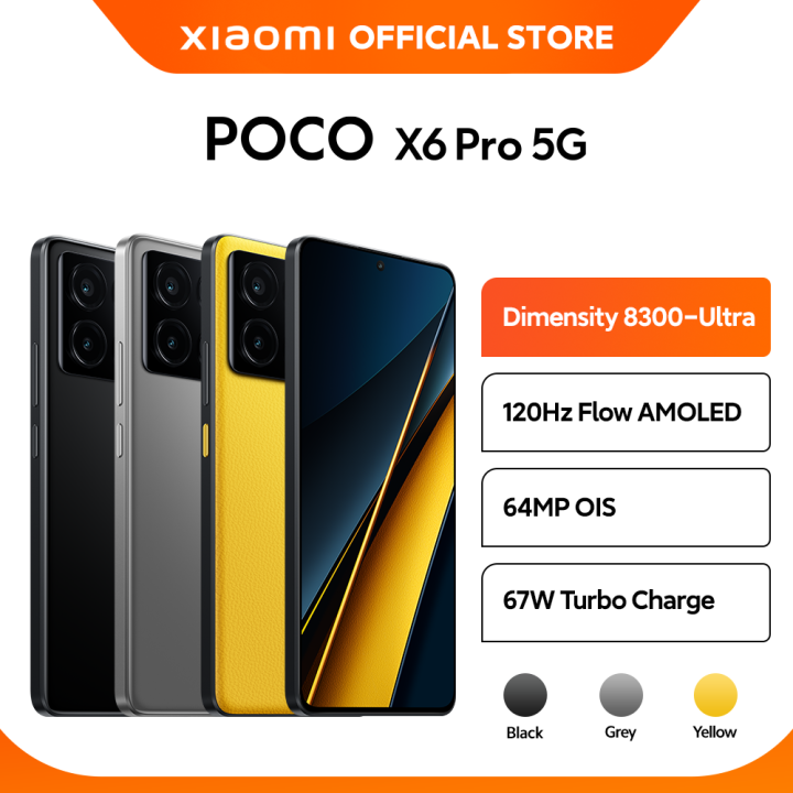 POCO X6 Pro 5G (12/512GB) | Dimensity 8300-Ultra | 120Hz Flow AMOLED | 67W Turbo Charge ...