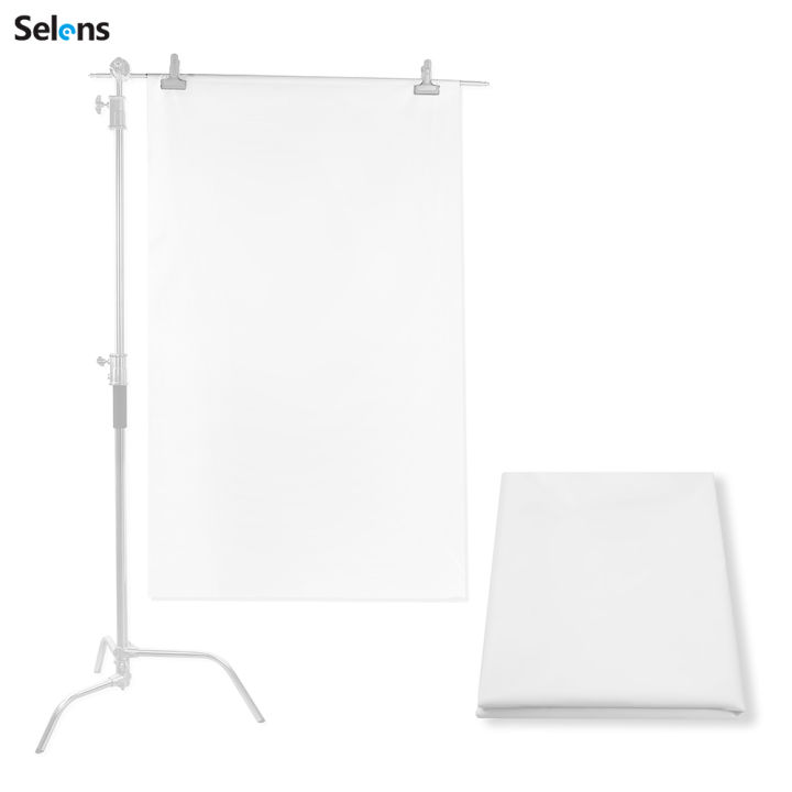 Selens 1/2/3/4M x 1.7M Diffusion Fabric Nylon Silk White Seamless ...