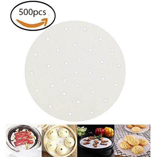10" / 25cm (500Sheet) Dim Sum Steamer Paper / BBQ Paper / 高级点心纸 / 高级烧烤纸 ...