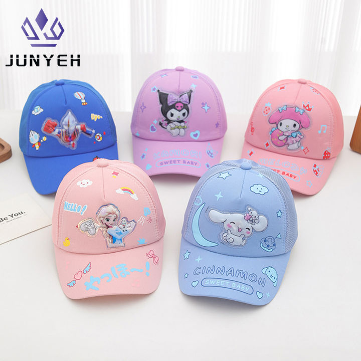 Anime Cartoon Sanrio Luminous Baseball Cap Kuromi Cinnamon Melody Boys ...
