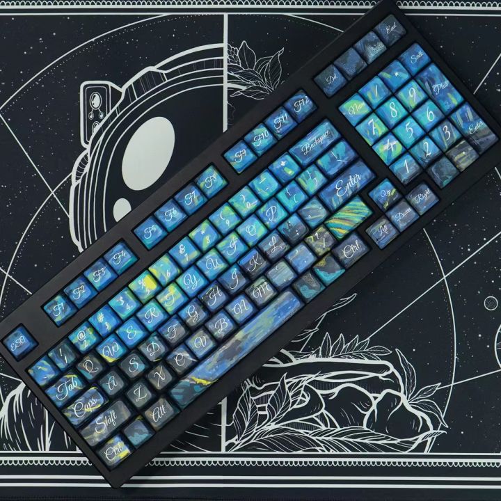 【Keycap Only】Oil Painting Theme Keycap 126 Keys XDA Profile PBT ...