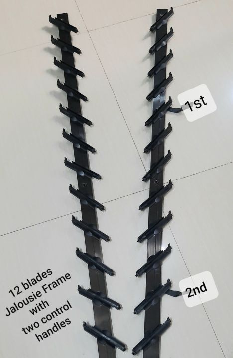 Jalousie Window Frame Strip (12-Blade) One Pair | Lazada PH