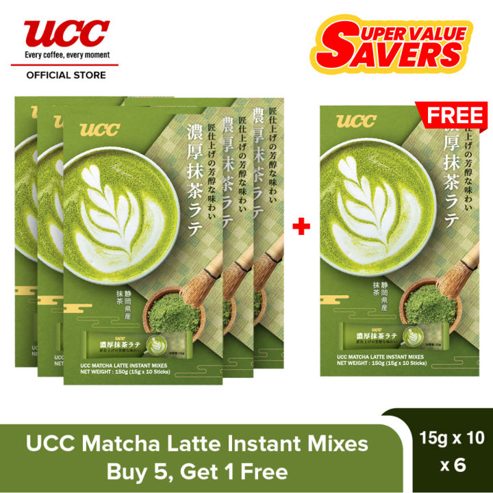 UCC Matcha Latte Instant Mixes 150g Buy 5 Get 1 Free (Bundle of 6) | Lazada PH