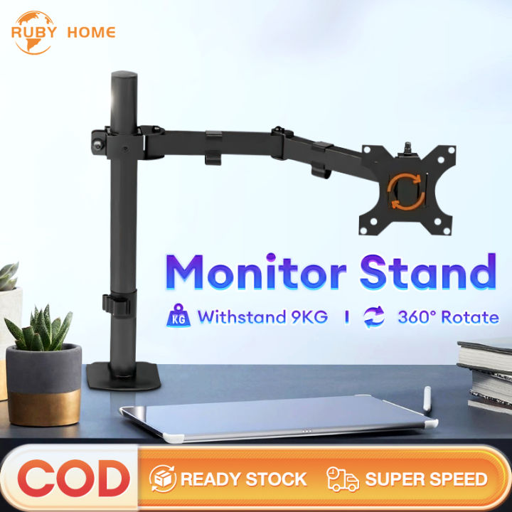 Monitor Stand Desktop Mount Bracket Monitor Stand Mount Arm 360 Degree ...