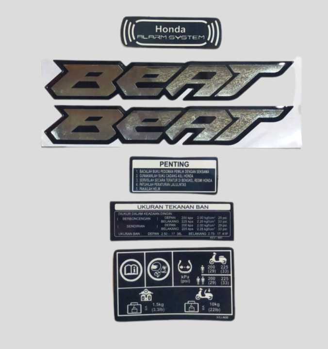 STRIPING HONDA EMBLEM BEAT STIKER INFORMASI DASBOR | Lazada Indonesia