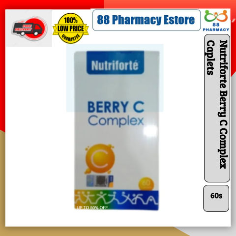 Nutriforte Berry C Complex 60s Elderberry, Calcium ascorbate, Vitamin C ...