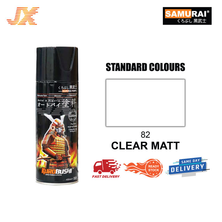 Samurai Paint Standard Colour Aerosol Spray Paint Cat Motor Cat JX DIY 400ml 1 Clear | Lazada