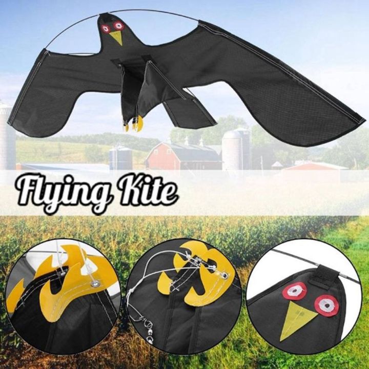MANKA Garden Farm Flying Hawk Emulation Scarecrow Drive Bird Kite Bird ...