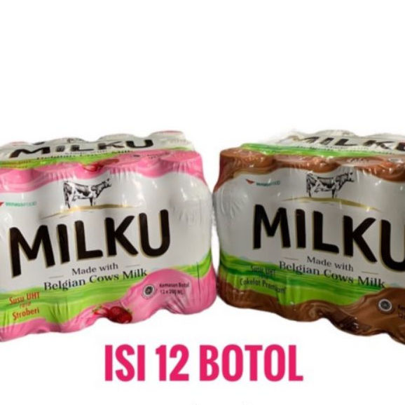 Milku Botol 1 Dus / Milku 1 Krat / Milku 1 Lusin / 1 Pack / 1 Pak ...