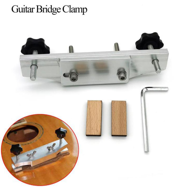 Acoustic Guitar Nut Gluing Repair Clamp Bridge Glue Removal and ...