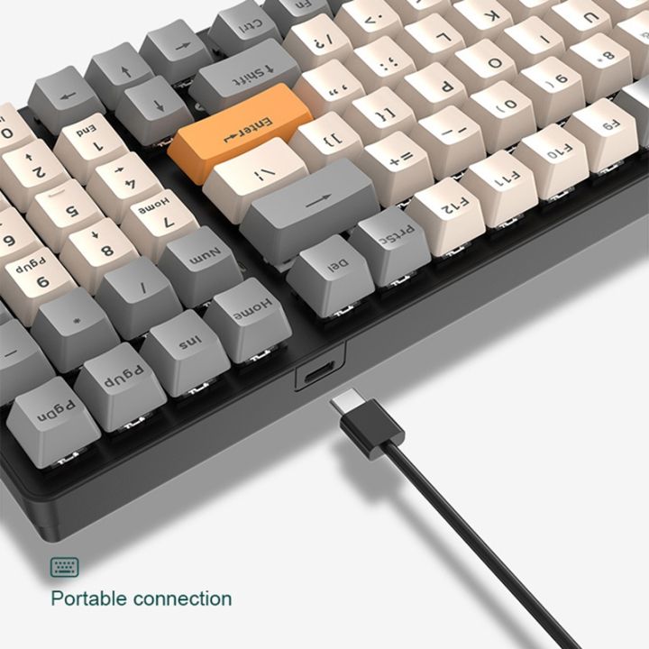 ZIYOULANG Mechanical Keyboard 100 Keys 98% Layout Mechanical Keyboard ...