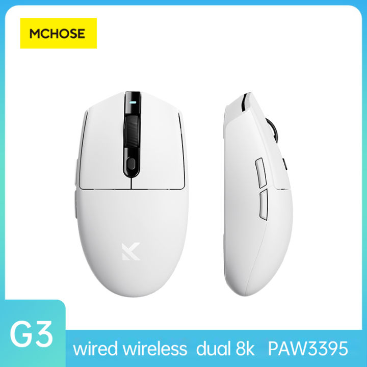 Mchose G3 Wireless Gaming Office 2.4g Bluetooth 8K Mouse Three-mode Lightweight Paw3395 ...