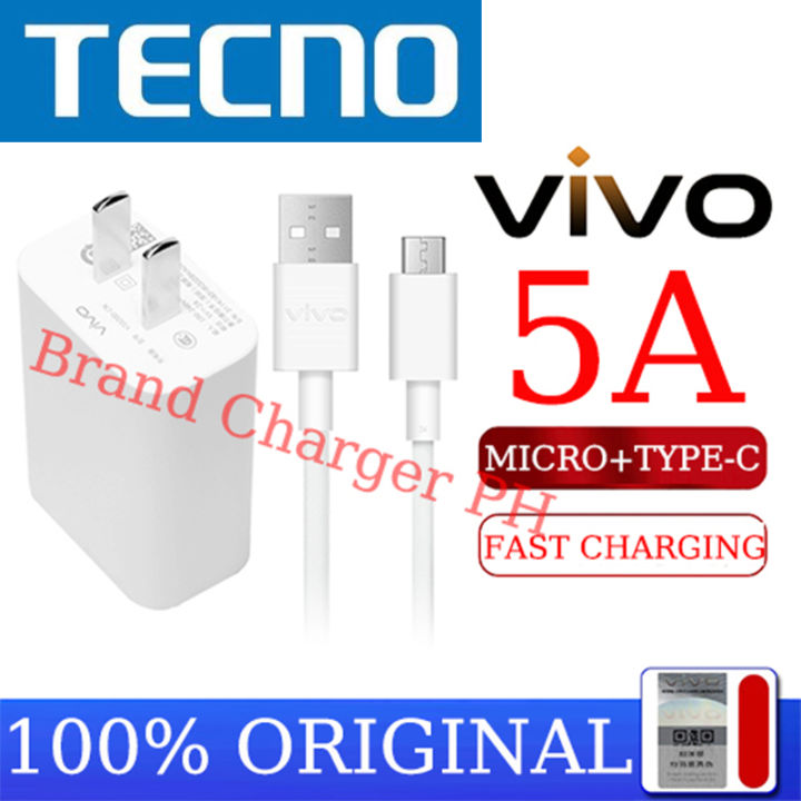 Tecno Charger Original Fast Flash Charger 5A Micro Usb/Cable For ...