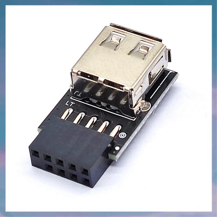 (XCTS) 4X 9Pin to 1 Port USB Adapter Connector PC Internal Motherboard ...
