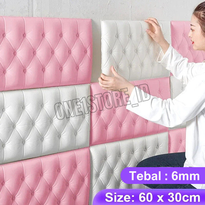 Wallpaper Dinding 3D Foam Headboard Stiker Dinding 30 x 60cm | Lazada ...