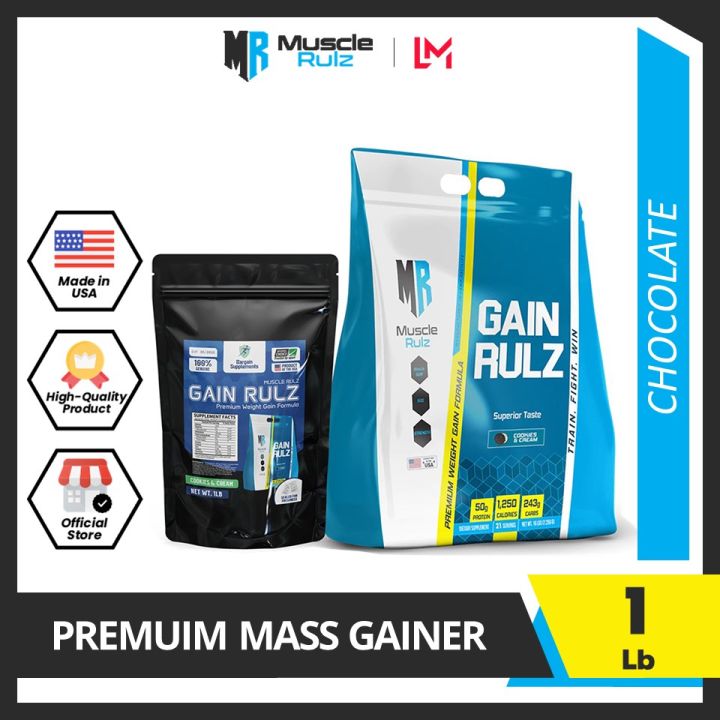 MUSCLE RULZ GAIN RULZ MASS GAINER 1LB REPACKED | Lazada PH