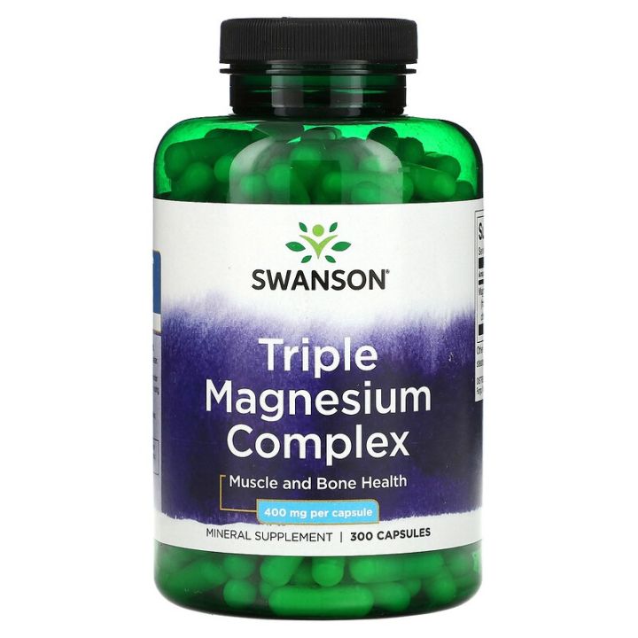 Magnesium Complex Triple Source, Oxide, Citrate, Aspartate 400mg 300 ...