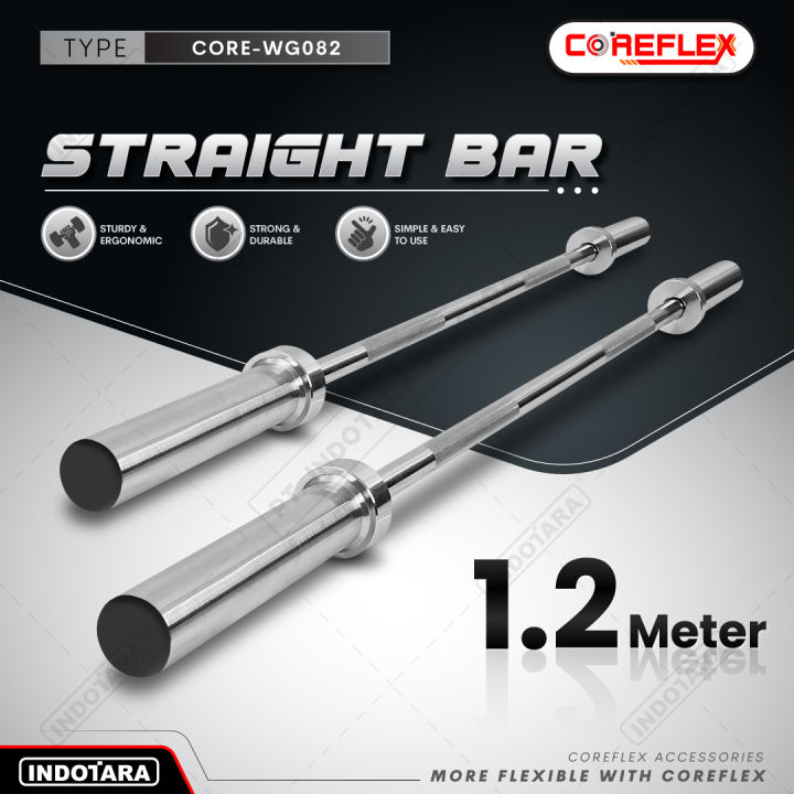 Stick Bar Straight Bar Curved Bar Accesories Alat Fitness Gym Coreflex ...