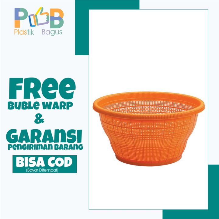 wakul nasi Keranjang bulat plastik keranjang sayur Clover Basket 43 cm ...