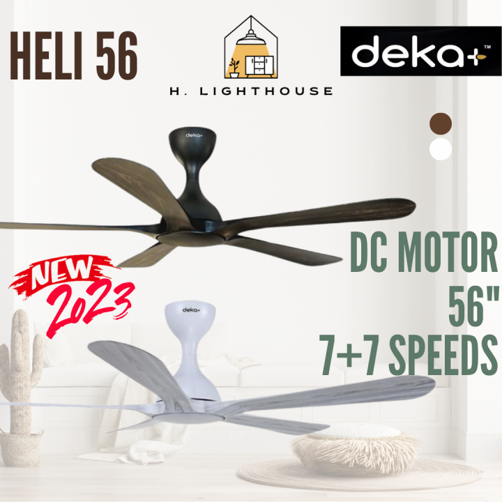 [🔥FREE SHIPPING🔥] DEKA+ Ceiling Fan Heli 56" DC Motor 14 Speed+Turbo ...