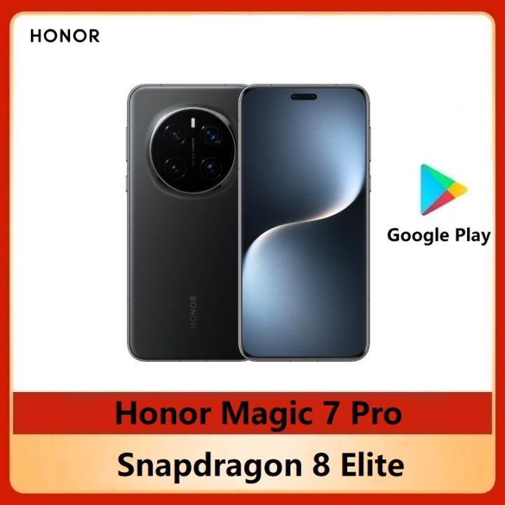 Honor Magic 7 Pro 5G Mobile Phone 6.8 inch OLED Snapdragon 8 Elite 5850mAh Support 100W ...