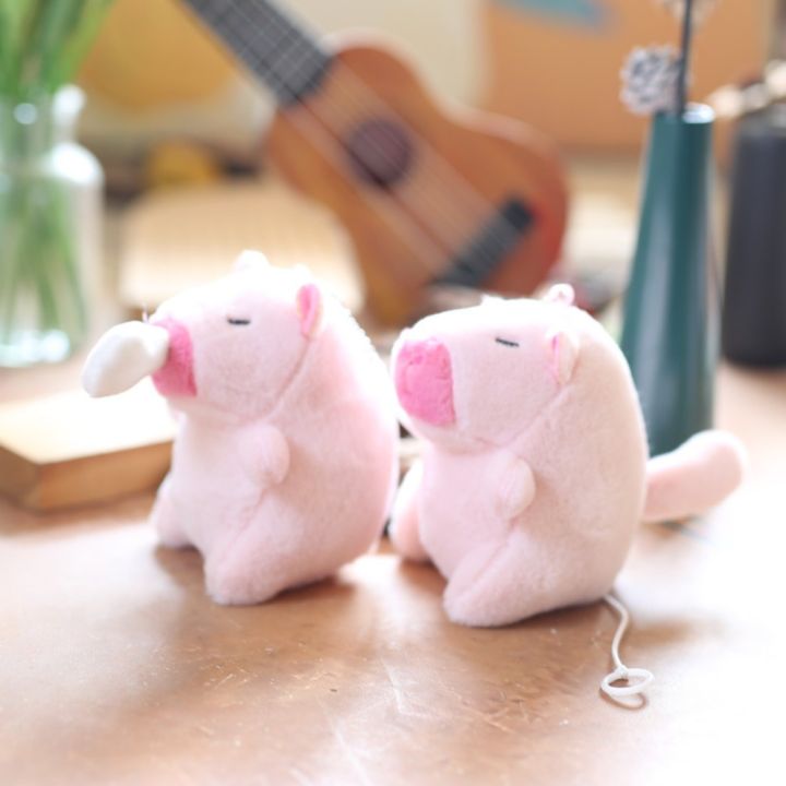 EAURA Soft Plush Capybara Keychain Creative Kapibara Pulled Snivel ...