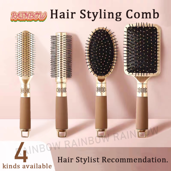 Air Cushion Comb Airbag Massage Scalp Head Straight Curly Round Roller ...