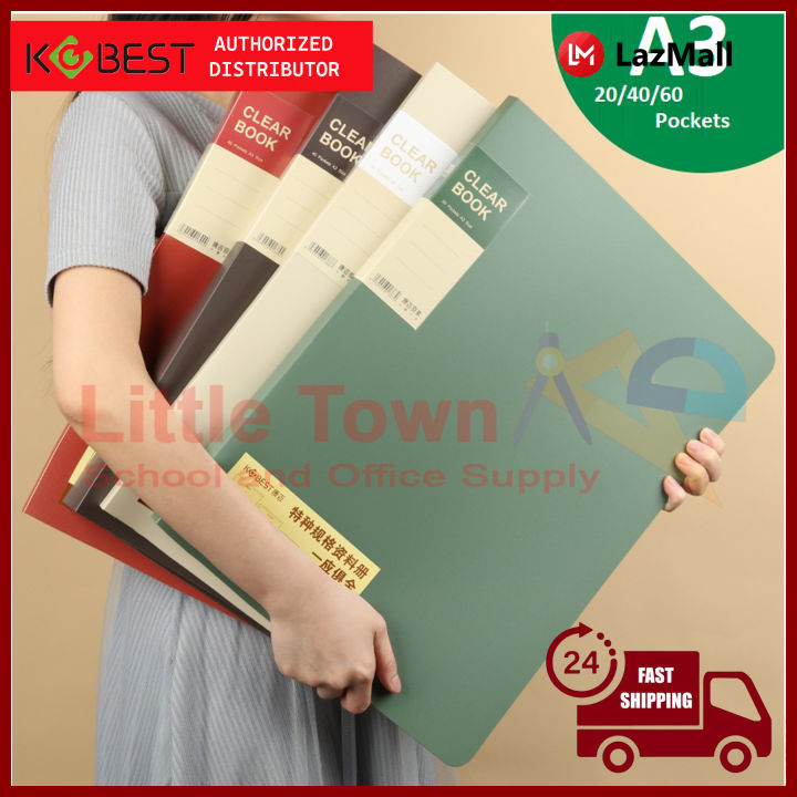 Thickened Booklet Display Book Clearbook Size A3 20/30/40/60 Pockets ...