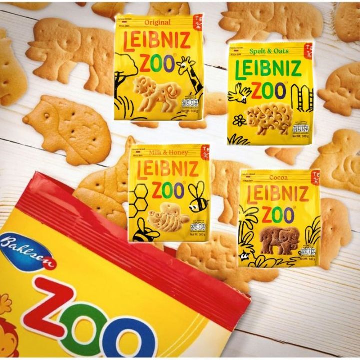 [TKM] Bahlsen Leibniz Zoo Biscuit Titbits Snacks 100g/Pack | Lazada