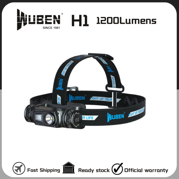 WUBEN H1 Headlight High-Powerful Hands-Free Rechargeable LED Flashlight ...
