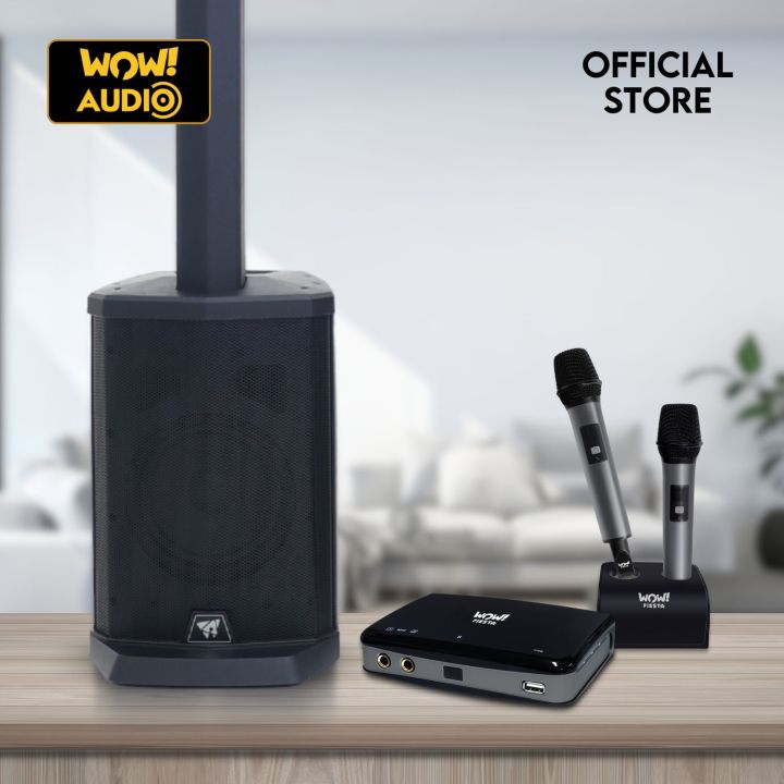 WOW! Audio DINAMICO Powered Column Speaker with WOW! Fiesta Soprano 10 ...