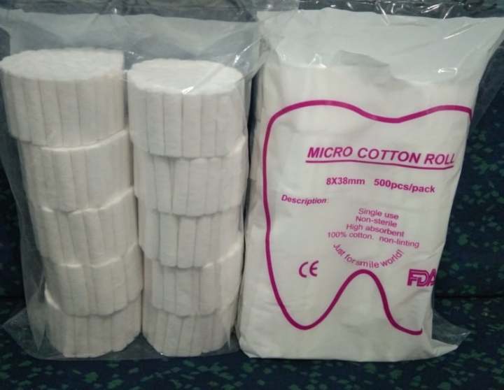 Micro Cotton Roll # 1 ( 8x38mm 500pcs.per pack ) | Lazada PH