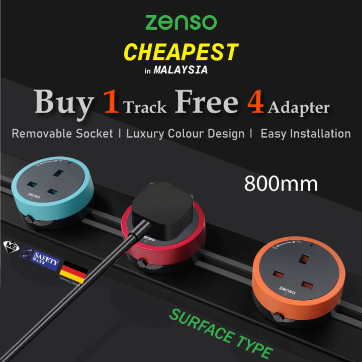 [SIRIM]ZENSO-Z.Line Buy 1 Unit 800mm Power Track(Surface) FREE 4 Unit ...