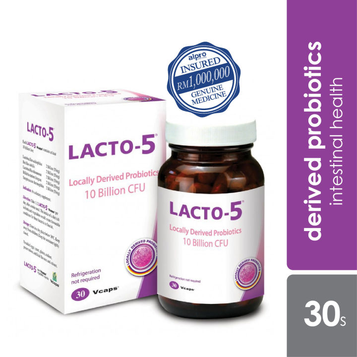 THC Lacto-5 500mg Probiotics 30s / Improves digestion/help with ...