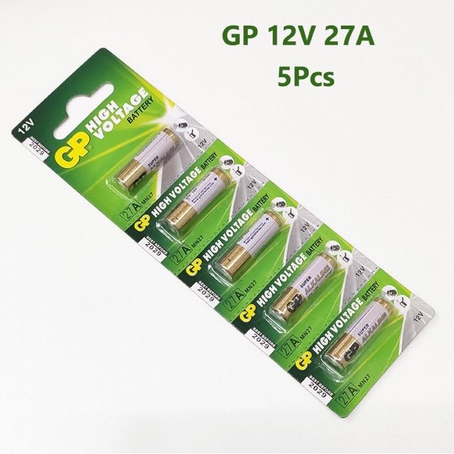 [ GP 27A] ถ่าน Alkaline Battery 12V. 5ก้อน | Lazada.co.th
