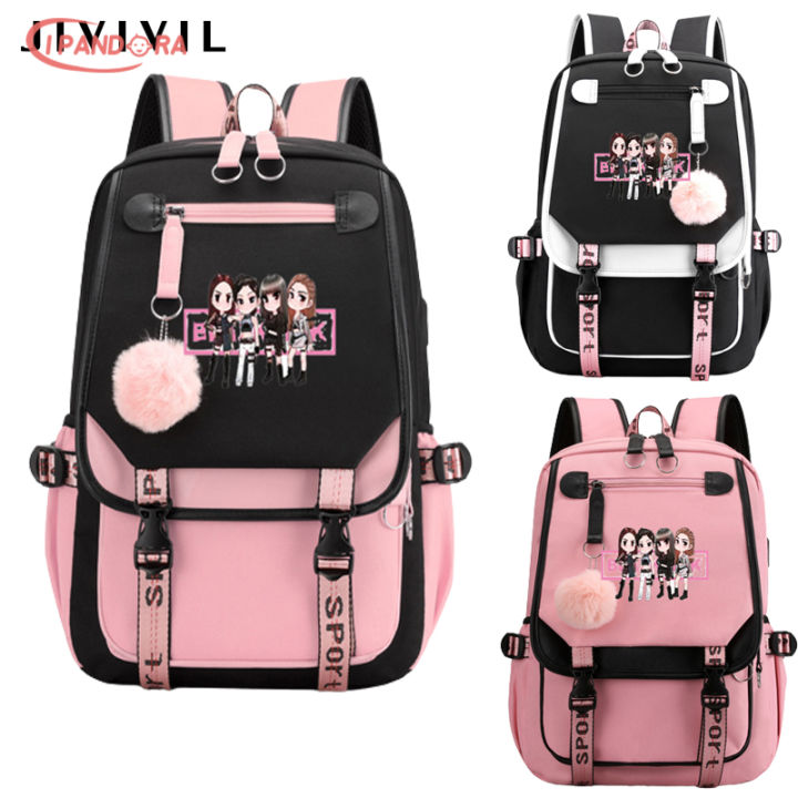 IP Student Backpack BLACKPINK Park Caiying LISA Kim Ji-soo Star ...