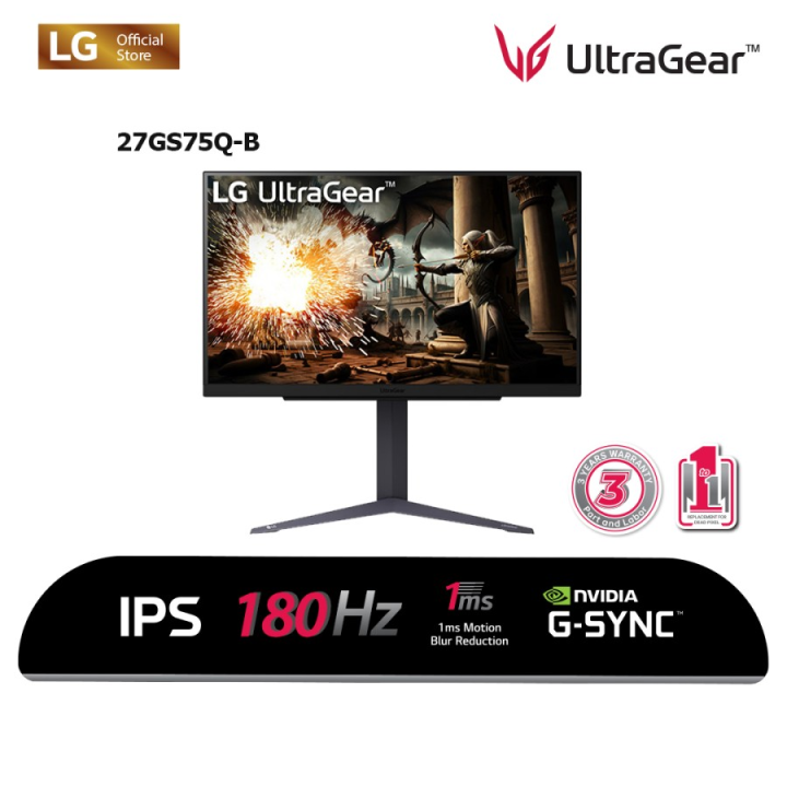 LG UltraGear 24GS50F-B 23.8" FHD VA Gaming Monitor 5ms 180Hz Original ...