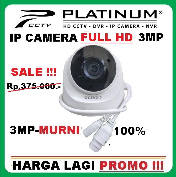 IP Camera 3MP PLATINUM Full HD Harga Promo cctv21 | Lazada Indonesia