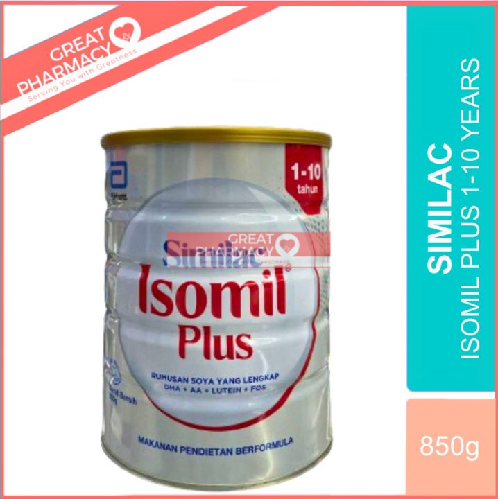 SIMILAC ISOMIL PLUS 850G 1-10 TAHUN (Exp: year 2025) | Lazada