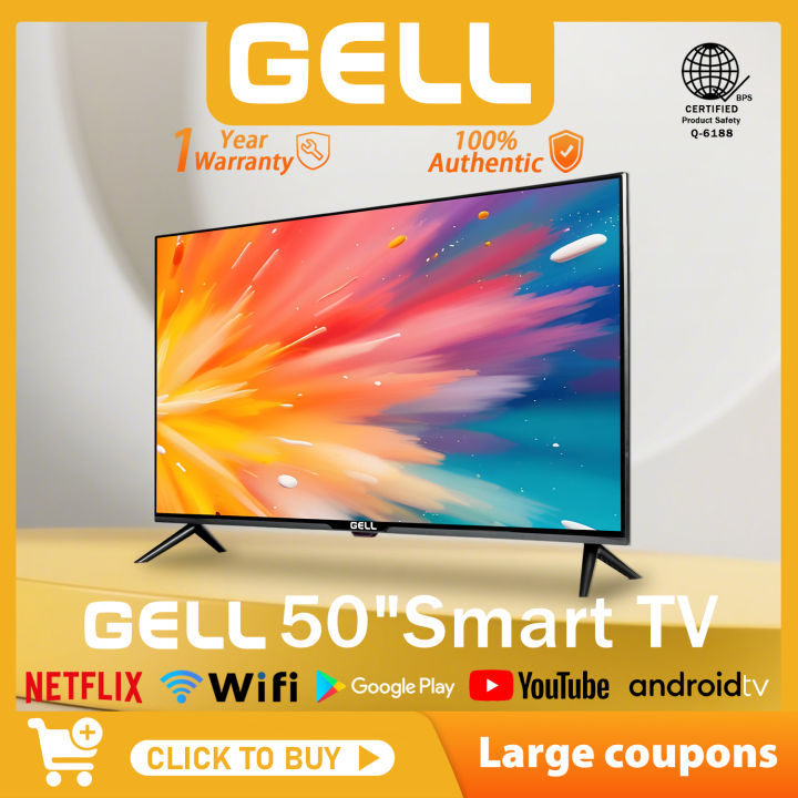 GELL 50inch smart led tv Android system Netflix & Youtube GELL Smart TV ...