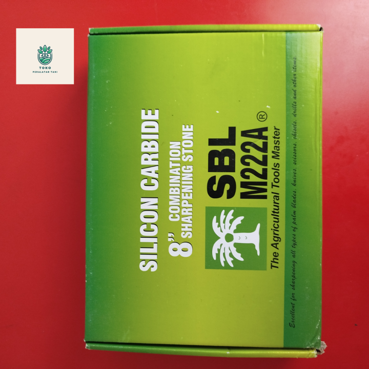Batu Asah SBL 2 sisi Halus dan Kasar 8"Silicon Carbide Original Malaysia | Lazada Indonesia