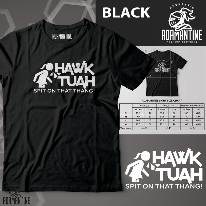 HAWK TUAH TRENDY CUSTOMIZE SHIRTS 100% COTTON HIGH QUALITY PRINT BASIC ...