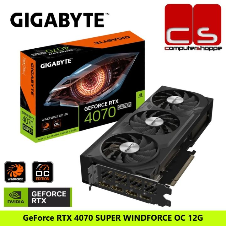 Gigabyte GeForce RTX 4070 Super Windforce OC 12GB gddr6x 30 day no ...
