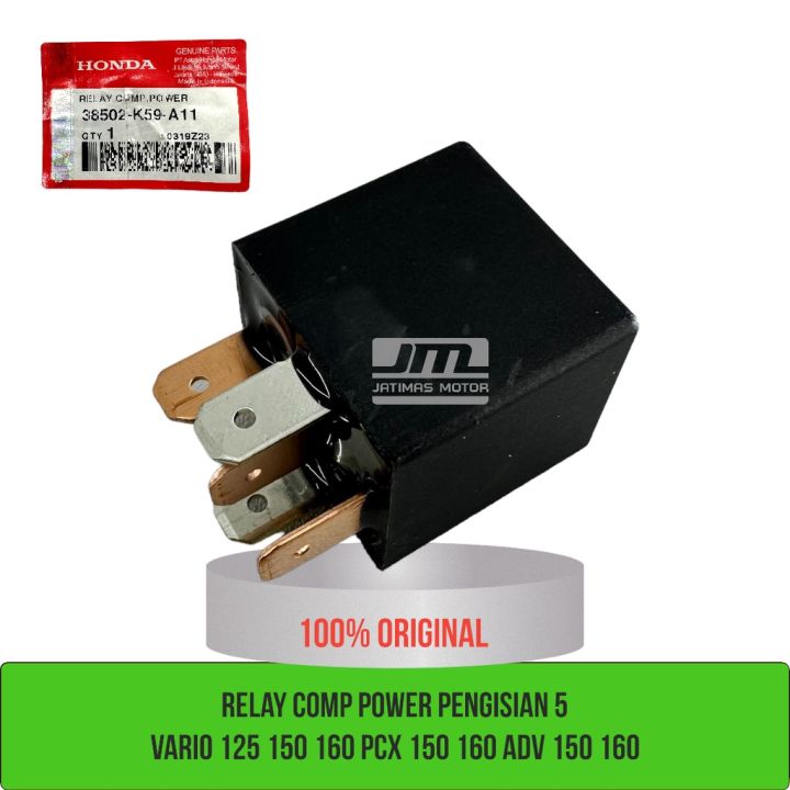 Relay comp power pengisian 5 pin vario 125 150 160 pcx adv 150 160 ...